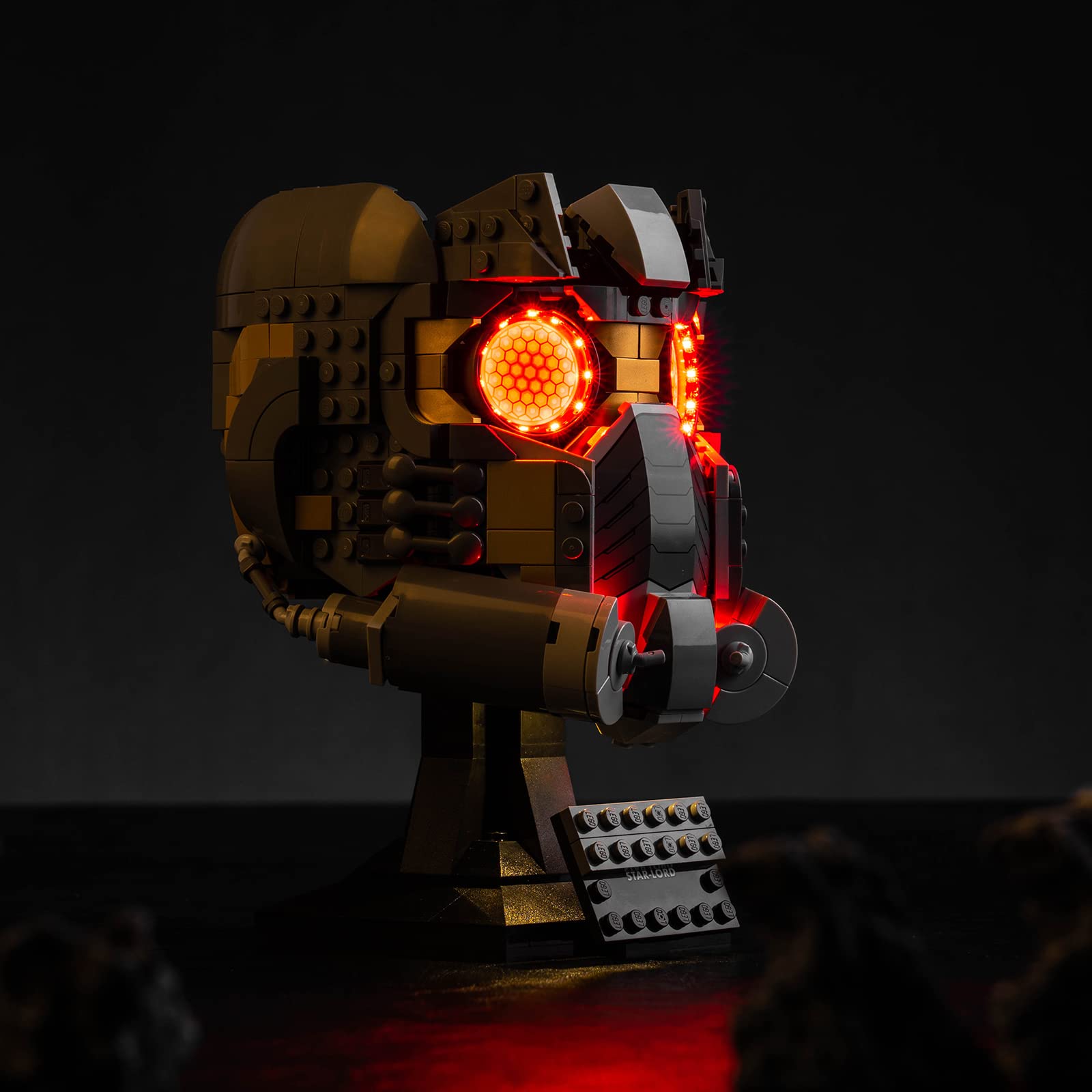 BrickBling LED Light for Lego Star-Lord's Helmet Set 76251(Lights Only), New 2023 Lighting Compatible with Lego Helmet- Light up Your Model