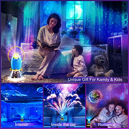 Star Projector, Galaxy Projector for Bedroom, Night Light Projector for Kids Adults Gaming Room, Ceiling, Room Decor (Blue)