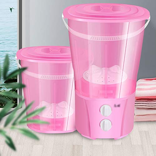 BHVXW 4.5kg Mini Washing Machine Split Bucket Three Barrels Socks Underwear Short-Sleeved Shirt (Color : Black)