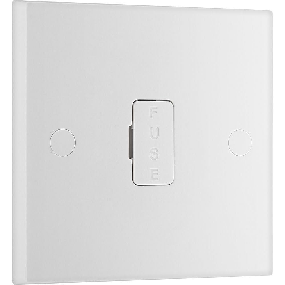 BG Electrical Unswitched Connection Unit, White Moulded, 13 Amp