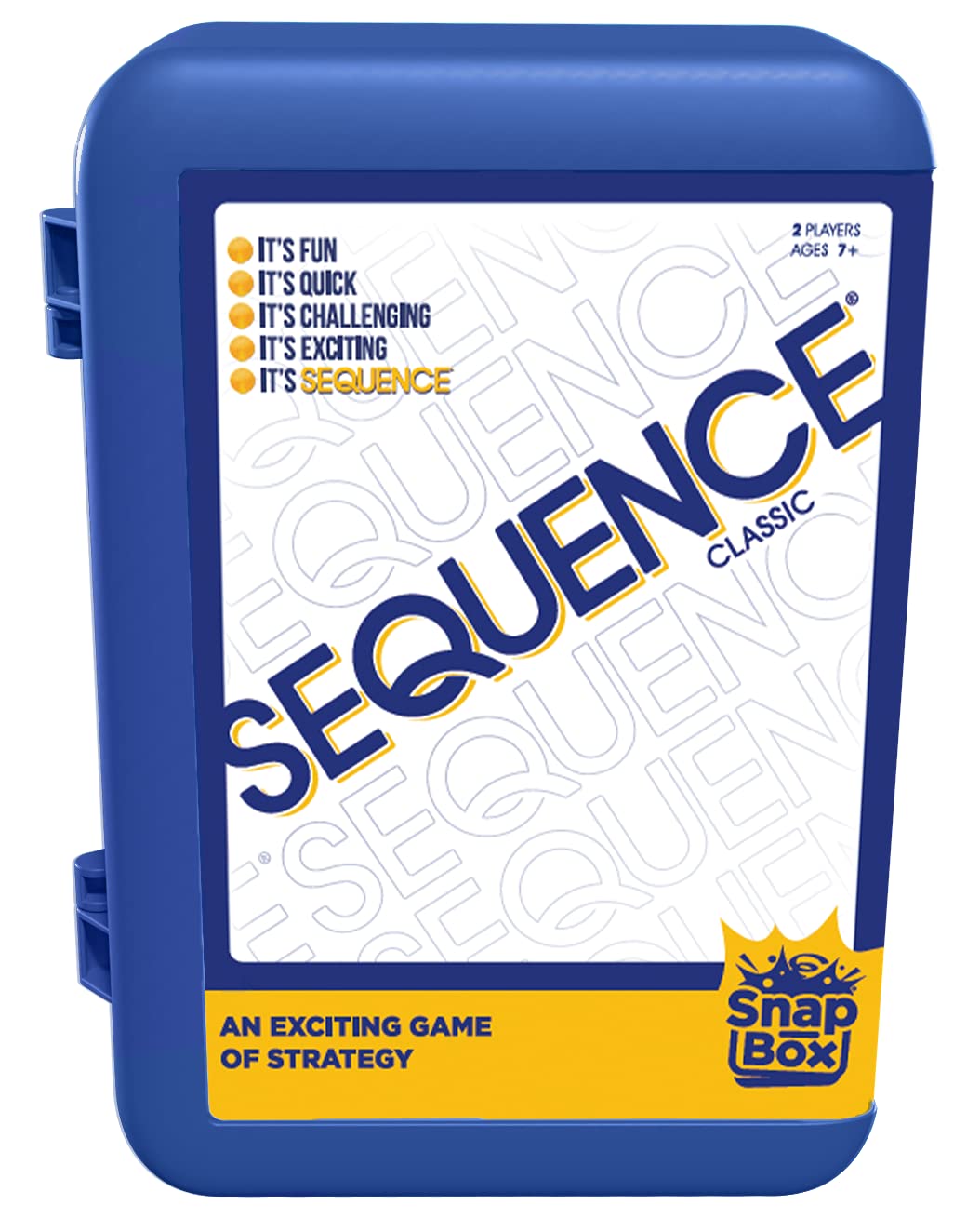 Sequence Snap Box - The Exciting Game of Strategy in A Compact Travel Case by Goliath, Multi Color