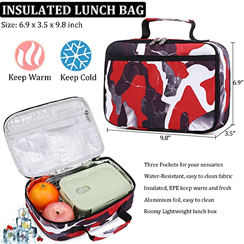 JIANYA Boy/Girl School Backpack Set Camouflage Bookbags School Bags for Elementary Middle School