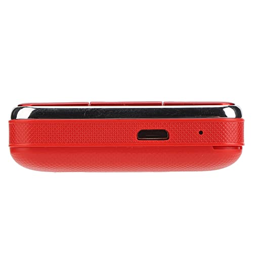 G600 Unlocked Cell Phone for Senior, 2G GSM Unlocked Mobile Phone, 6800mah, Dual SIM Senior Phone Unlocked with Big Button Loud Voice (Red)