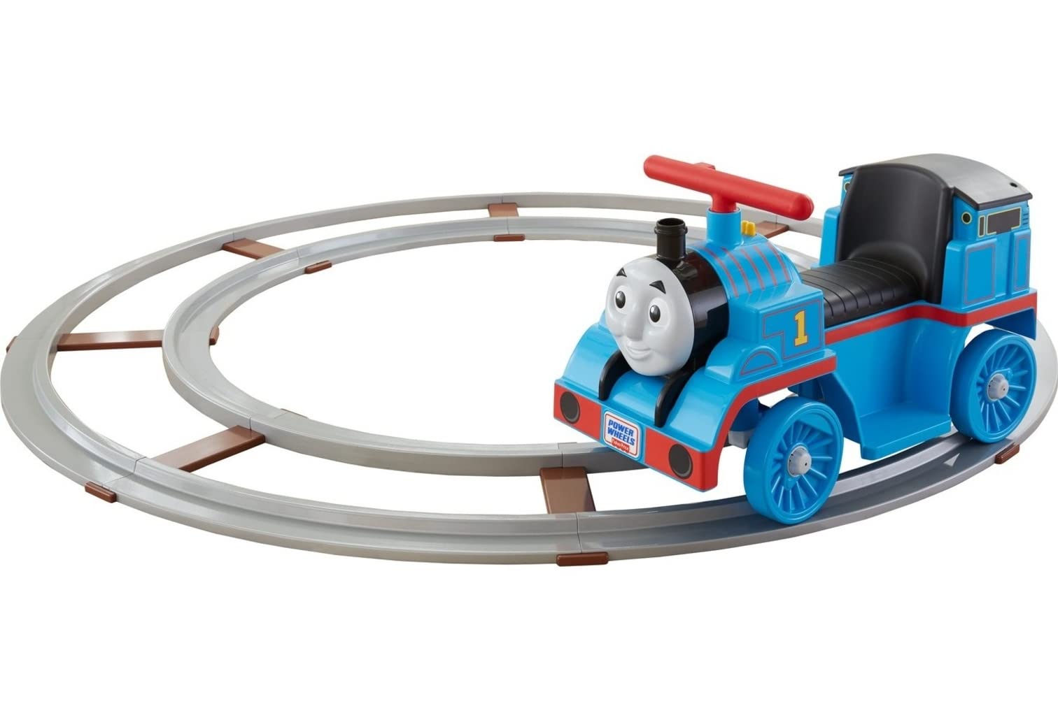Fisher-Price Power Wheels Thomas and Friends Thomas vehicle with track, 6V battery-powered ride-on toy train for toddlers ages 1 to 3 years (Amazon Exclusive)