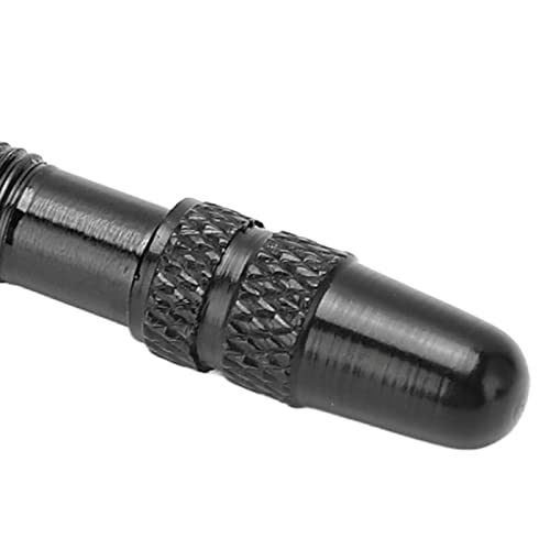 Bediffer Tubeless Valve, Removable Covers Soft Rubber Base Bike Tubeless Valve Vacuum Extension for Road Bikes(Black)