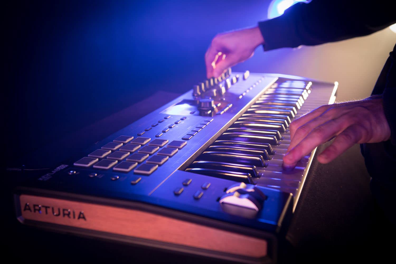 Arturia MiniLab MkII 25 USB Mini Keyboard Controller Bundle with Headphones, Sustain Pedal, and Austin Bazaar Polishing Cloth