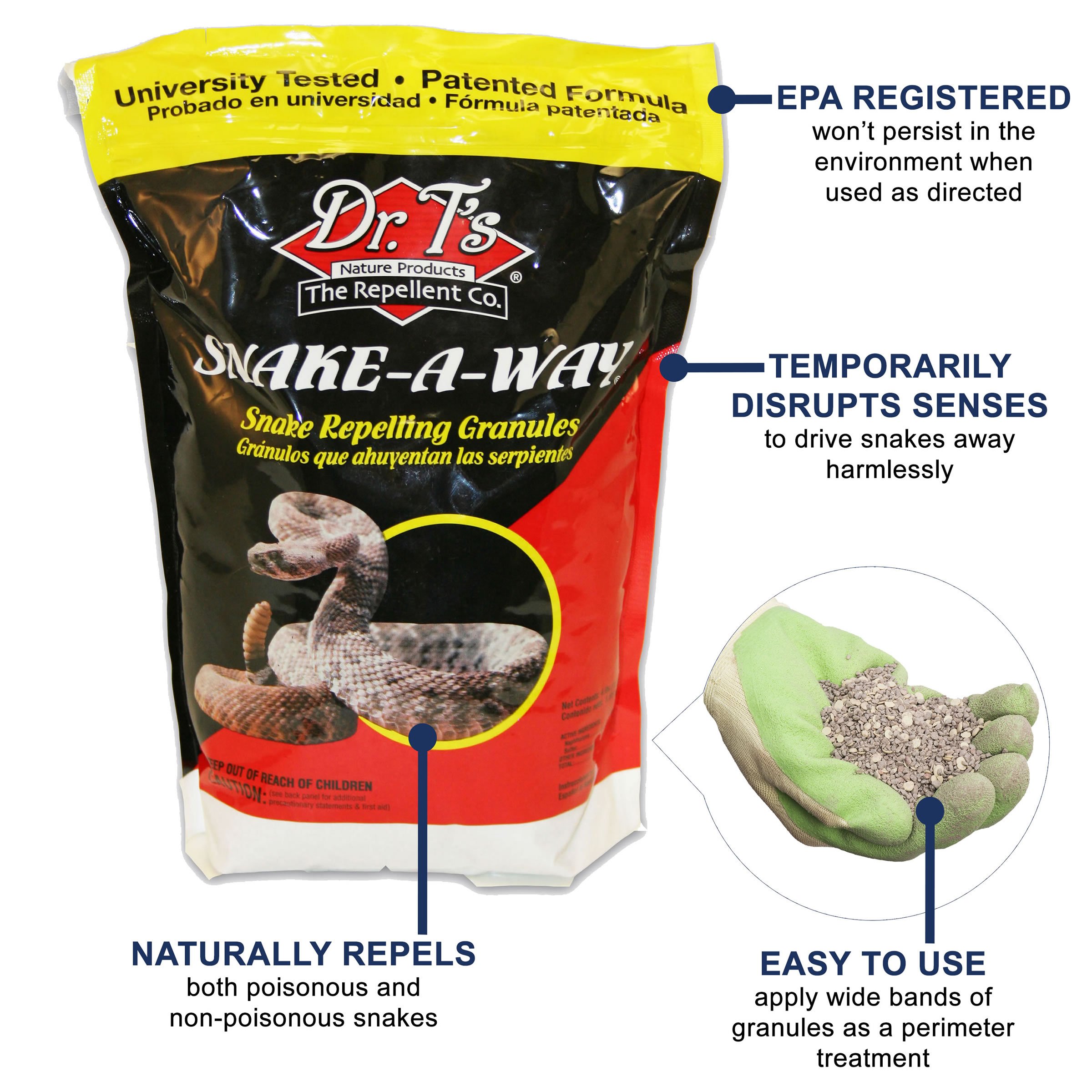 Dr. T's 4-Pound Nature Products Snake Repelling Granules