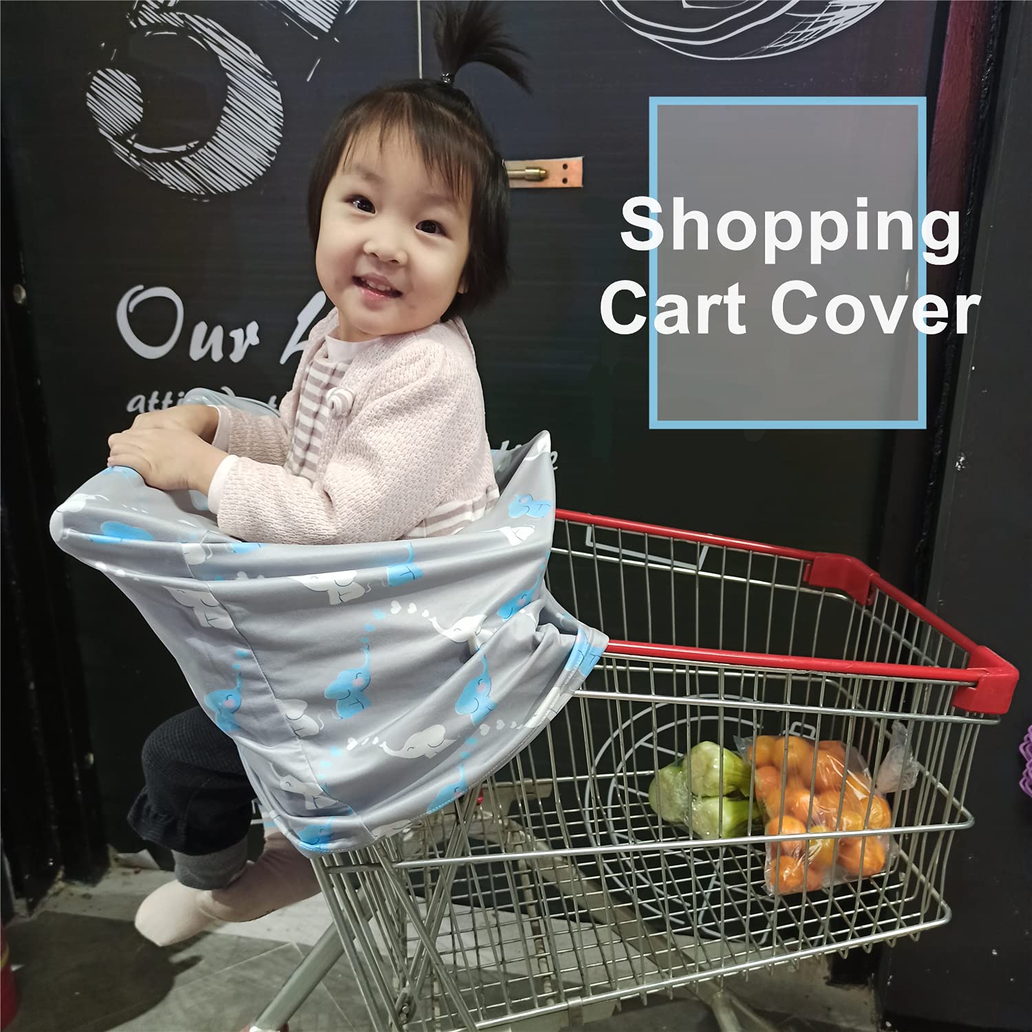 Bilncece Nursing Breastfeeding Cover - Multi use Baby Car seat Cover for Girls and Boys