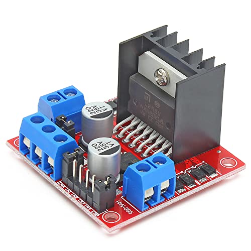 BokWin L298N Motor Driver Controller Board Module Stepper Motor DC Dual H-Bridge DC Stepper Module for Arduino