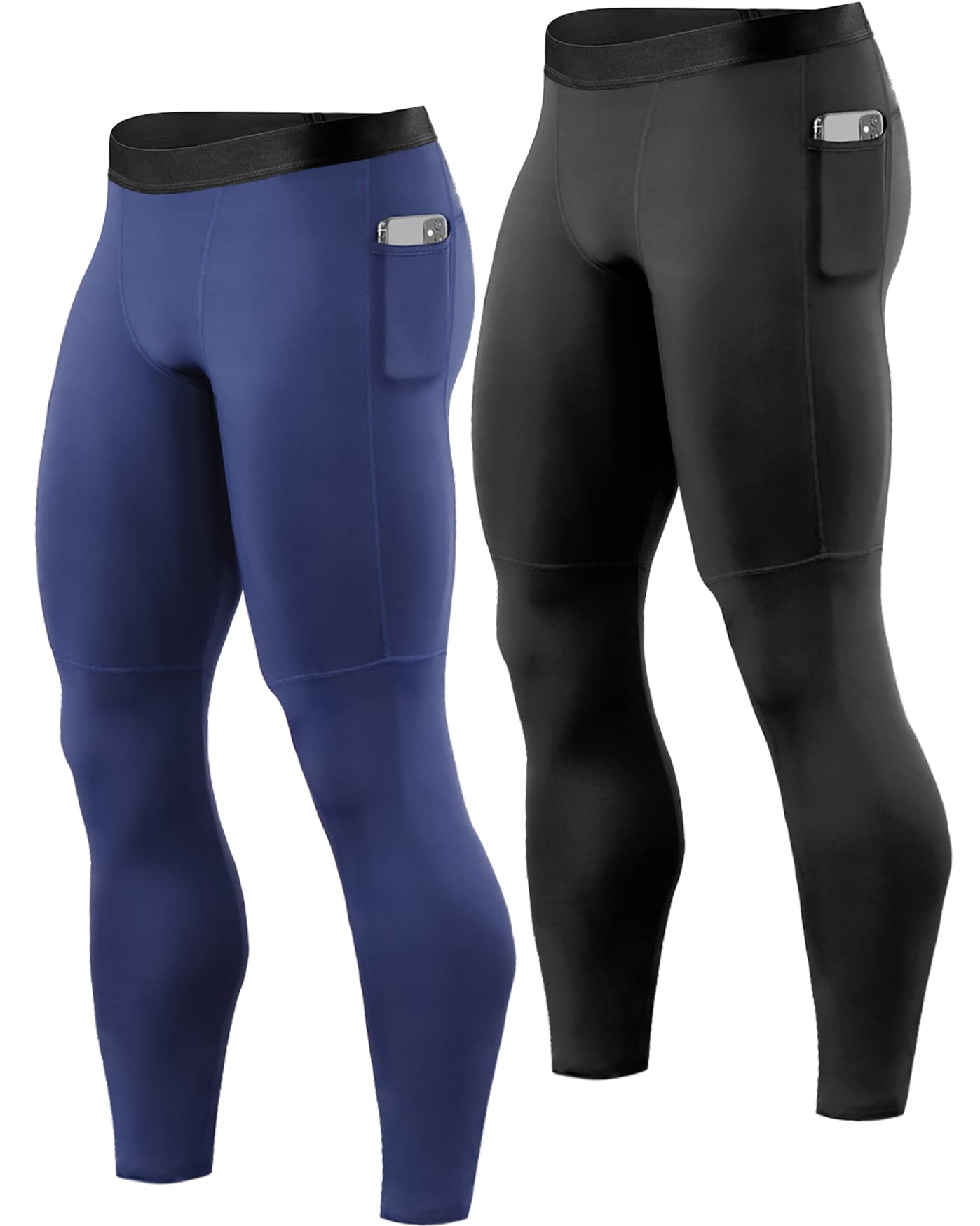 CANGHPGIN Men's Compression Pants Sports Tights for Men Gym Running Baselayer Cool Dry Workout Athletic Leggings