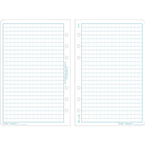 Rite In The Rain Weatherproof Loose Leaf Paper, 4 5/8" x 7", 32# White, Universal Pattern, 100 Sheet Pack (No. 372)
