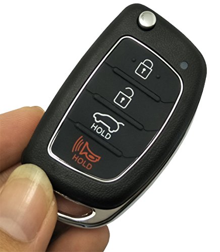 Replacement Key Fob Case fit for Hyundai Sonata Santa Fe Flip Key Remote Control Key Fob Shell