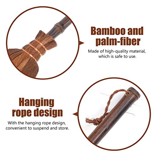 Cabilock Straw Broom Natural Grass Broom Hand Handle Broom Straw Broom Floor Cleaning: Sweeping