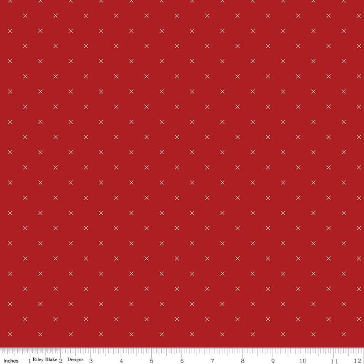 Bee Cross Stitch Fat Quarter Bundle (31 Pieces) by Lori Holt for Riley Blake 18 x 21 inches (45.72 cm x 53.34 cm) Fabric cuts DIY Quilt Fabric
