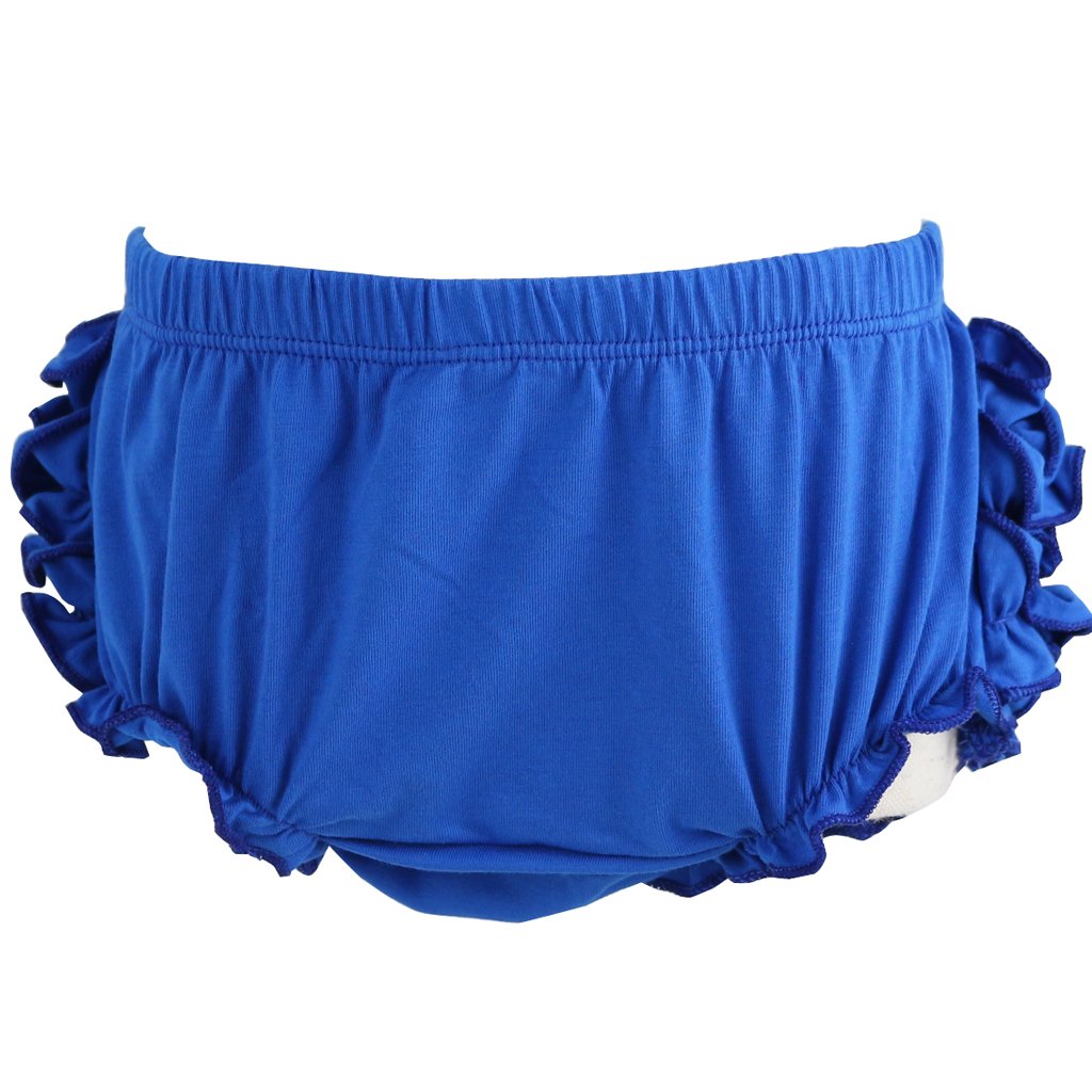 Wennikids Baby Girl's Cotton Shorts and Diaper Cover Bloomers X-Large Blue