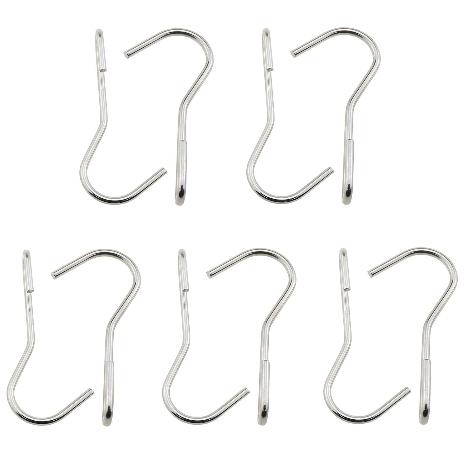 ZZHXSM 10PCS Heavy Duty Hook Silver 90 Degree Twisted Angle Pot Holder Stainless Steel Hook Suitable for Hanging Kitchen Utensils Towel Gardening Tool and Clothing