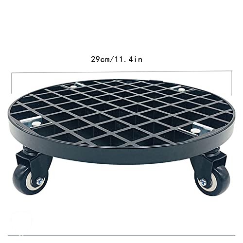 CLoxks Vase Bonsai Base Heavy Duty Plant Stand with Wheels, Round Plant Caddy On - Outdoor Flower Pot Rack On Rollers - Indoor Dolly Holder Rolling Bonsai Base (Size : Large)