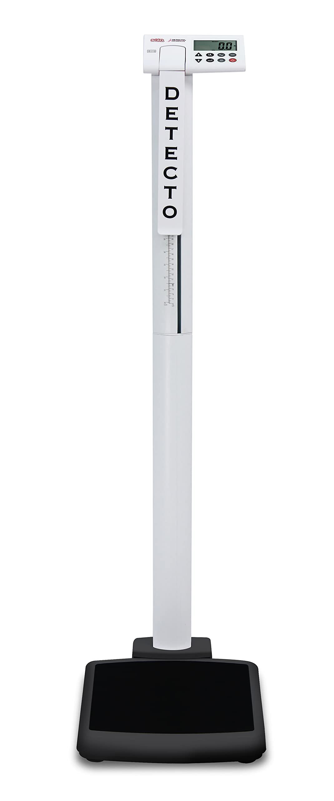 Detecto, Solo Digital Physicians Scale, Mechanical Height Rod, 550 lb x 0.2 lb / 250 kg x 0.1 kg