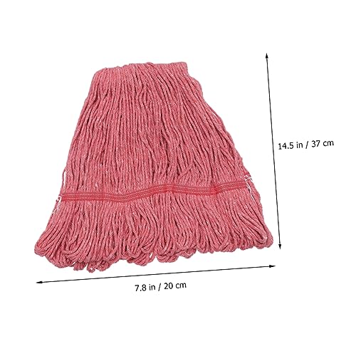 KALLORY 1pc Replacement Mop Pads Industrial Mop Thin Headband Sponge Mops Floor Mops Microfiber Spray Mop Practical Mop Cloth Mop Cloth Replacement Cleaning Mop Cloth Mop Head Red Supplies