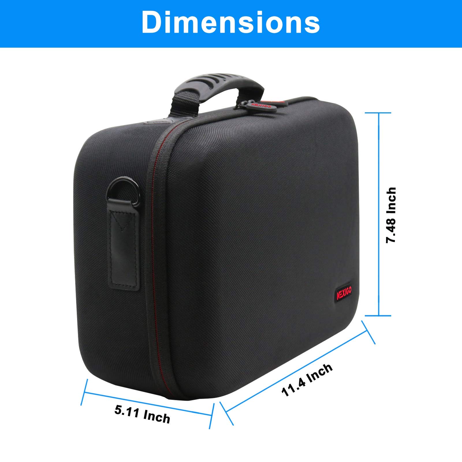 BEJOY Travel Storage Carrying Case for Oculus Quest 2, Oculus Quest All-in-one VR Gaming Headset and Controllers Accessories Travel Protective Bag, Shoulder Strap Storage Bag (Black)