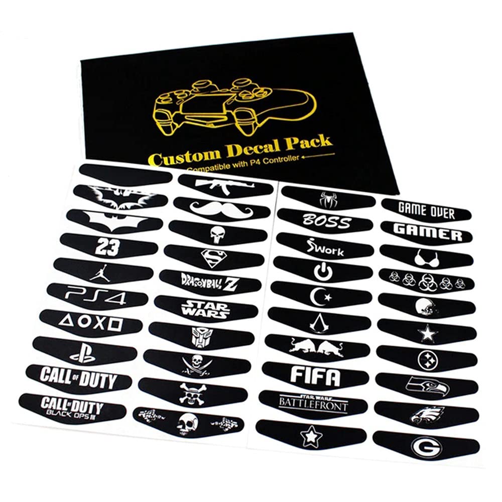 Light Bar Sticker Decal LED Cover Lightbar Decals Film Replacement for Sony PS4 PS4 Slim PS4 Pro Controller