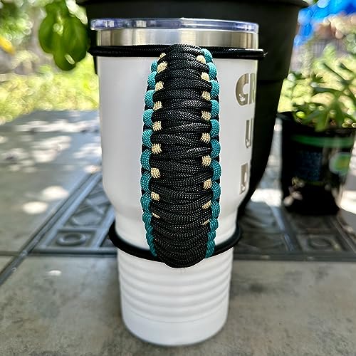 Creating Unique Designs Handmade Elastic Tumbler Handles 20 30 32 40 oz (Handle Only) (Jacksonville Football Sports Team)