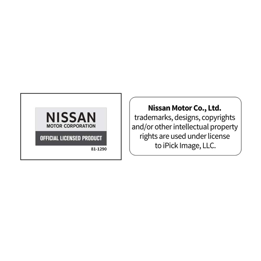 iPick Image made for - Nissan NISMO Black PU Leather Slim RFID Resistant Bi-fold Men Wallet