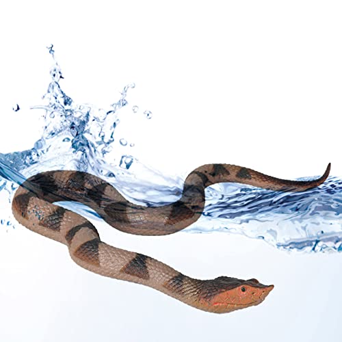 BEEBY Fake Snake Model - Scary Prank Snake Model,Snake Toy Agkistrodon Acutus Figure Practical Jokes for Halloween Prank Props Garden Yard Decoration