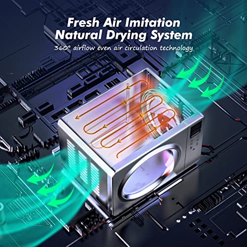 πππ©ππ«ππ Food Dehydrator for Jerky, Fruit, Meat, Veggies, Dog Treats, Herbs and Yogurt, 6 Stainless Steel Trays Food Dryer Machine with Digital Timer, Temperature Control & Safety Over Heat Protection