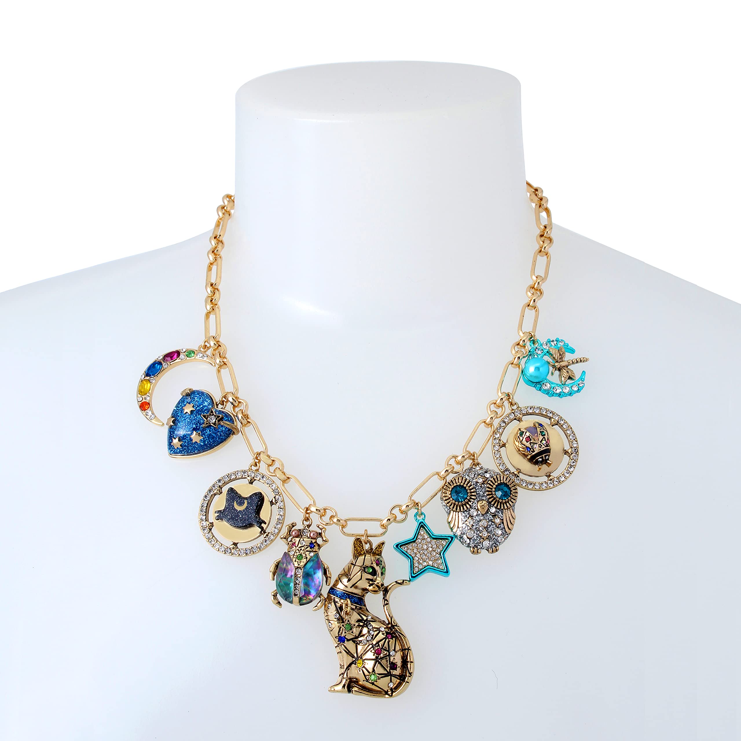 Betsey Johnson Celestial Charm Necklace
