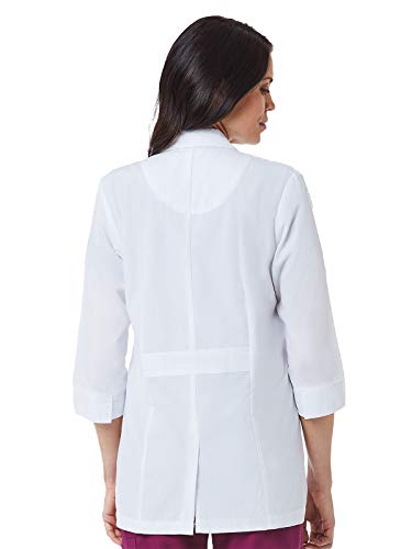 Red Panda Maevn Women's 3/4 Sleeve Lab Coat(White, Small)
