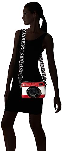Karl Lagerfeld Paris Ikons Essential Crossbody, BK/RED CMO