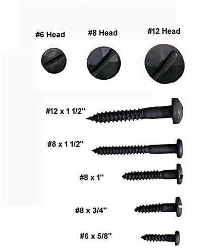 Rustic Pyramid Head Wood Screws #12 X 1 1/2 Inch, This is for a Package of 24