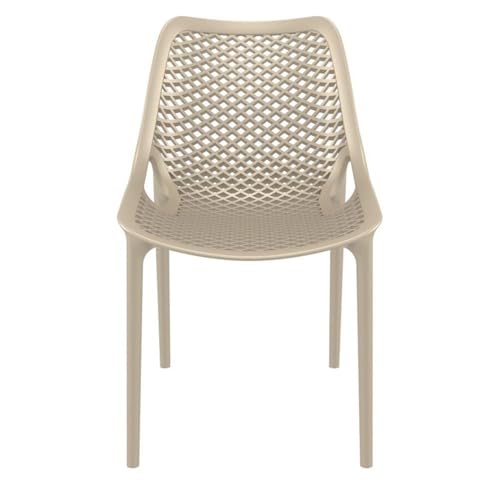 Compamia Air Outdoor Patio Dining Chair in Taupe (Set of 2)