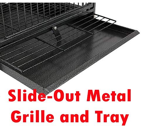 Portable Heavy Duty Travel Bird Parrot Carrier Cage Feeding Bowl Play Stand with Handle