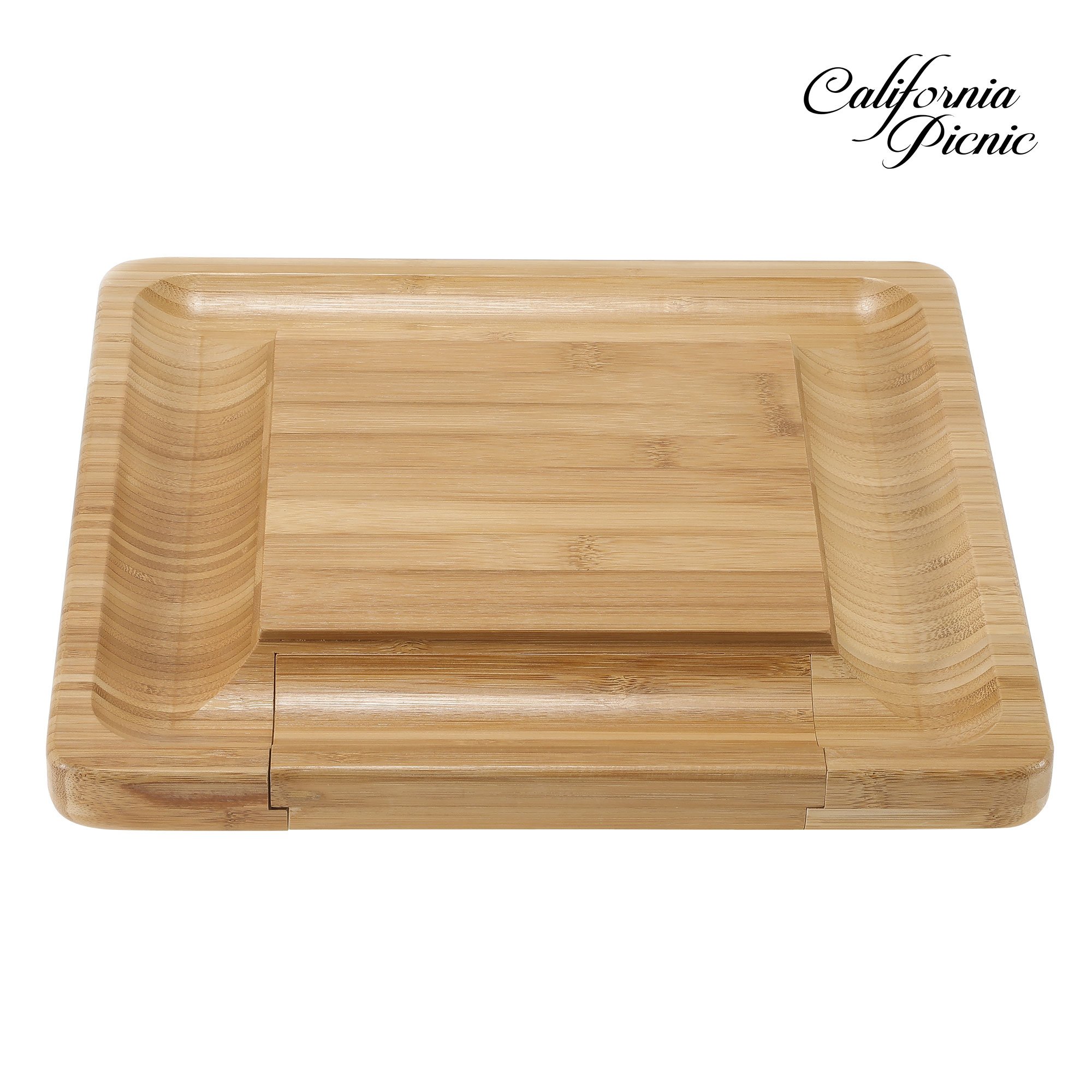 Cheese Board and Knife Set | Charcuterie Board | Bamboo Cheese Tray with Cheese Knives Sets | Large Wooden Cheese Plate and Cheese Platter Board Set | Cheeseboard Gift Set 50th Birthday | Wedding Gift