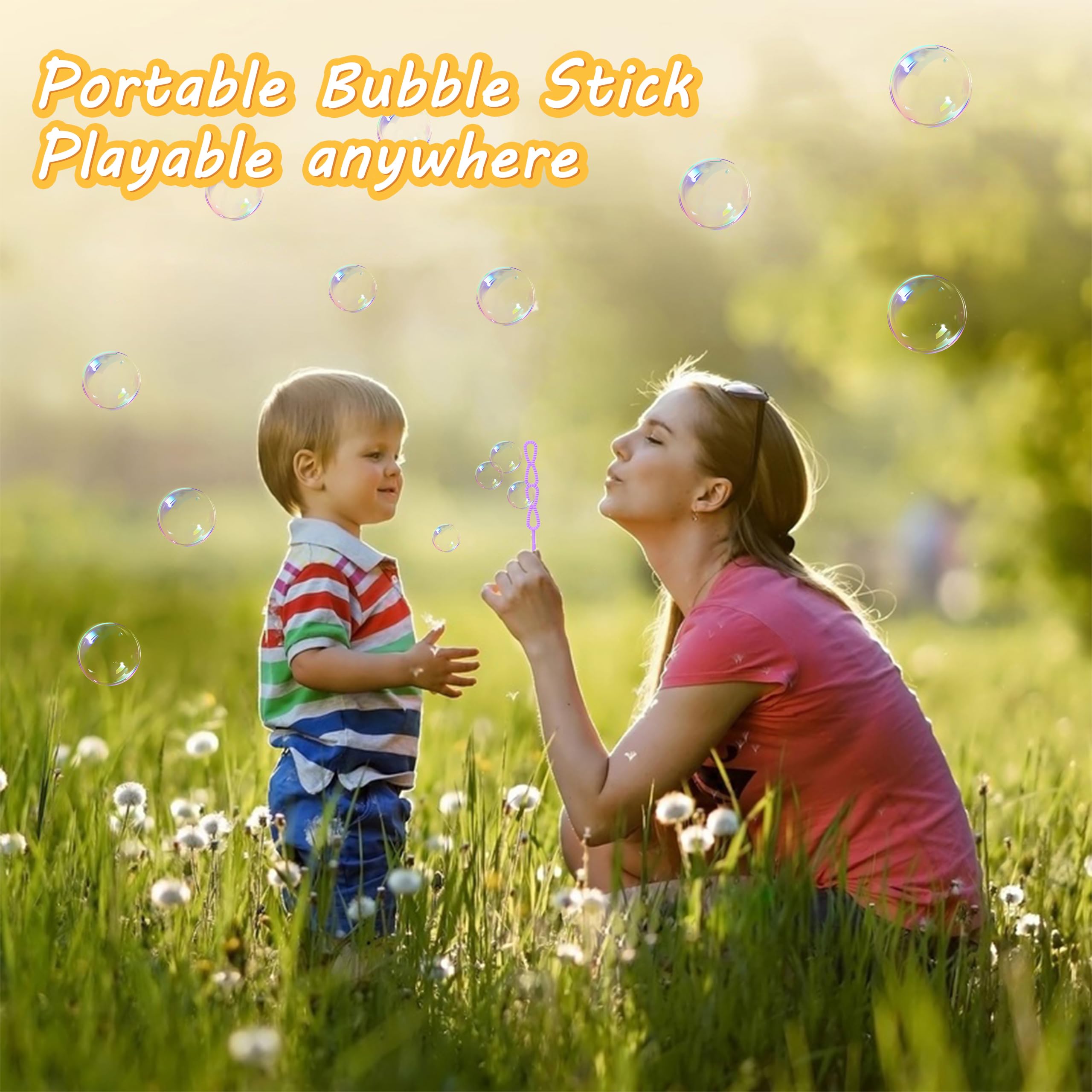Birthday Carnival Bubble Makers Toy - 48 Pcs Dinosaur Bubble for Kids Celebration Stuffers Supplies, Bubbles Bulk for Spring Summer Outdoor Activity, Mini Bubble Wands Assortment Party Favors Present