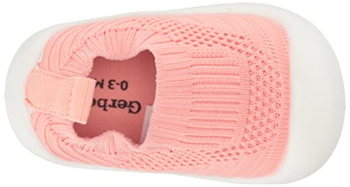 Gerber Unisex Baby Baby Toddler Boy and Girl Stretchy Knit Slip-On Sneaker Pink 6-9 Months