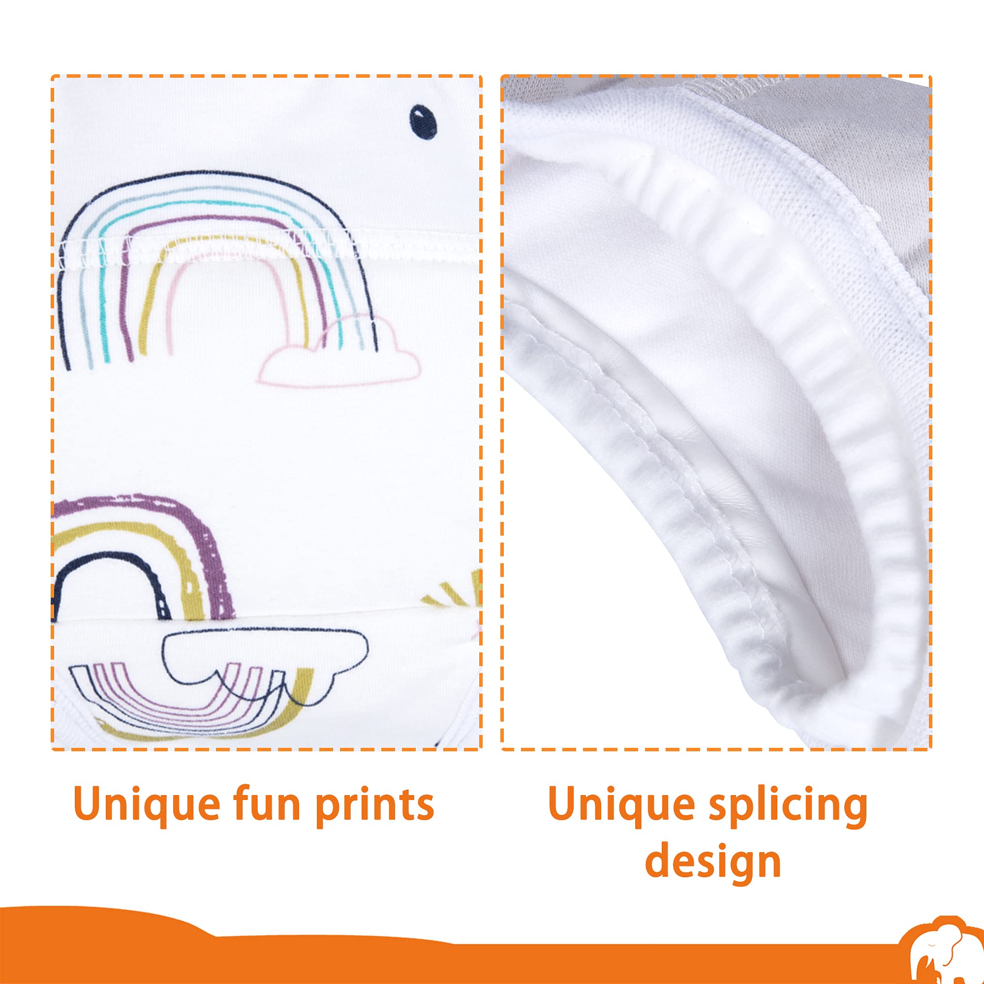 BIG ELEPHANT Baby Potty Training Pants, Ultra Wide Pee-Proof Side Wing Underpants 6 Pack, 12-24 Months