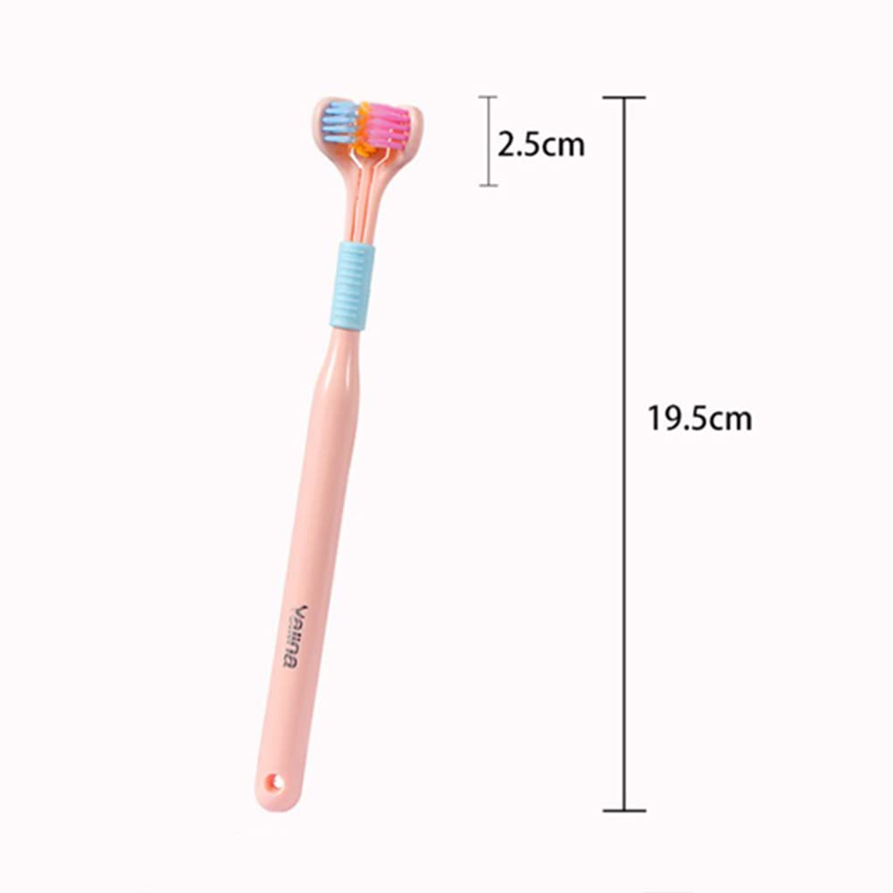 Chanshi 3 Sided Toothbrush for Adults, Triple-Angle Tooth-Hugging Deep Cleaning Soft Bristles Tooth Brush, Toothbrushes All Sides Cleaning Oral Care Products