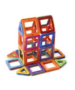 JDBF Magnetic Building Tiles Set for Kids | 30 Pieces Colorful, Durable, & Safe Construction Blocks | STEM Educational Toys for Creative Learning | Perfect for 3+ Years