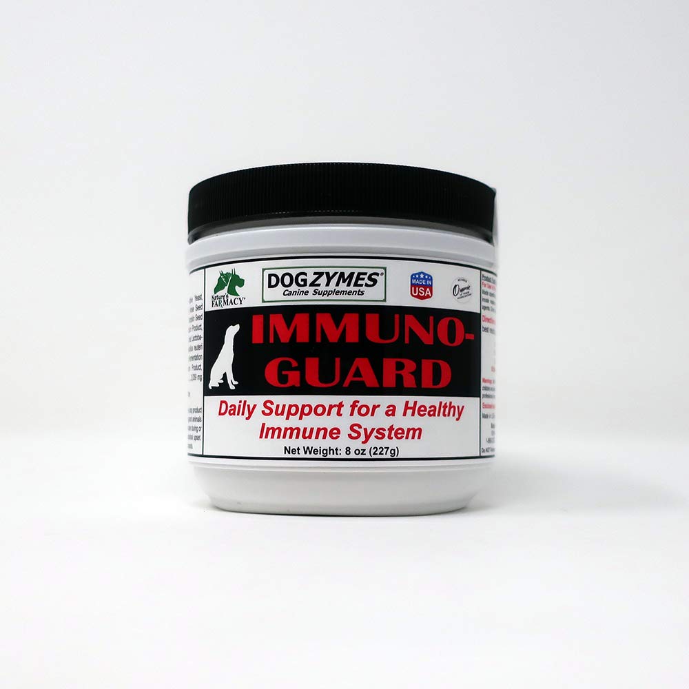 Dogzymes Immuno Guard Immunity Support with Live Beneficial Probiotics and Enzymes (8 Ounce)