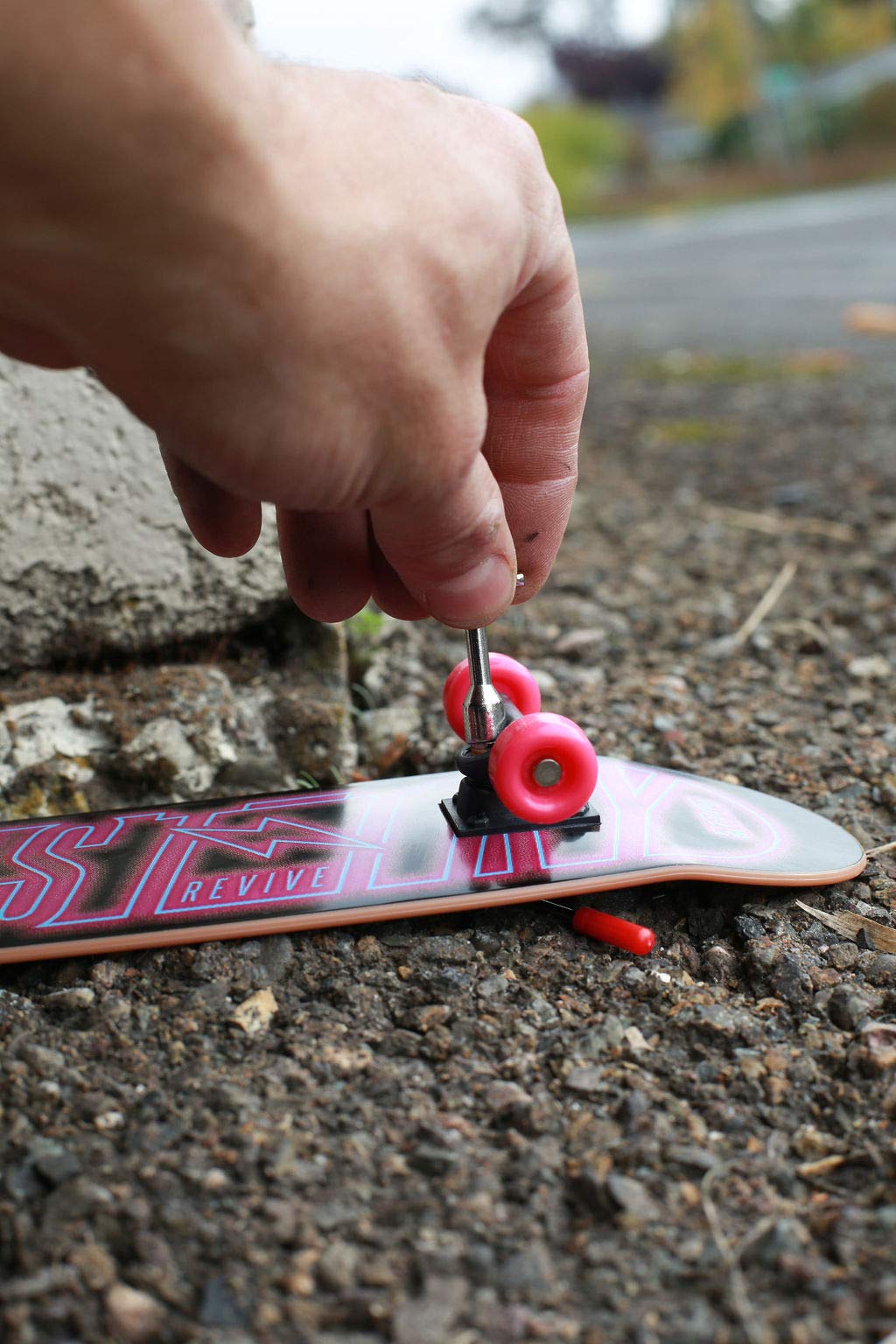 Mini Skateboards for Kids & Adults Braille Skateboarding 11” First Try Pro Fingerboard Hand Skateboard Toy Set, Handboard Finger Board + Real Tools, Deck Grip Tape, Adjustable Hardware, Wheels, Trucks