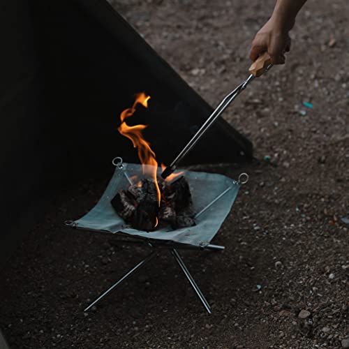 CAMPINGMOON Portable Mesh Fire Pit 16.5-inch with Carrying Bag SOLO-101(11.22" H)