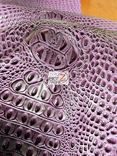 DuroLast™ Florida Gator 3D Embossed Vinyl Fabric by The Yard 2 Tone 3D Crocodile DIY Upholstery Accessories Apparel (Honey Caramel)