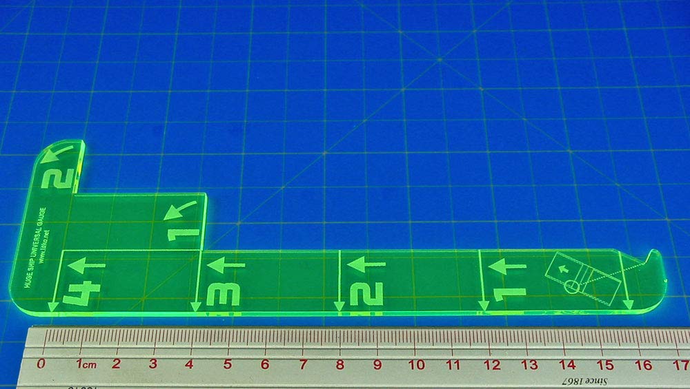 LITKO Space Fighter Huge Ship Universal Maneuver Gauge | Compatible with Star Wars: X-Wing (Fluorescent Green)