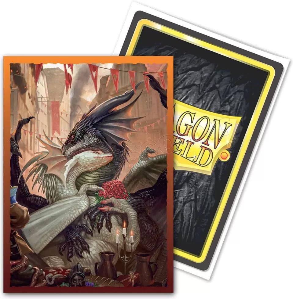 Dragon Shield Sleeves – Valentine Dragons 100 CT - MGT Card Sleeves are Smooth & Tough - Compatible with Pokemon, Yugioh, & Magic The Gathering Card Sleeves