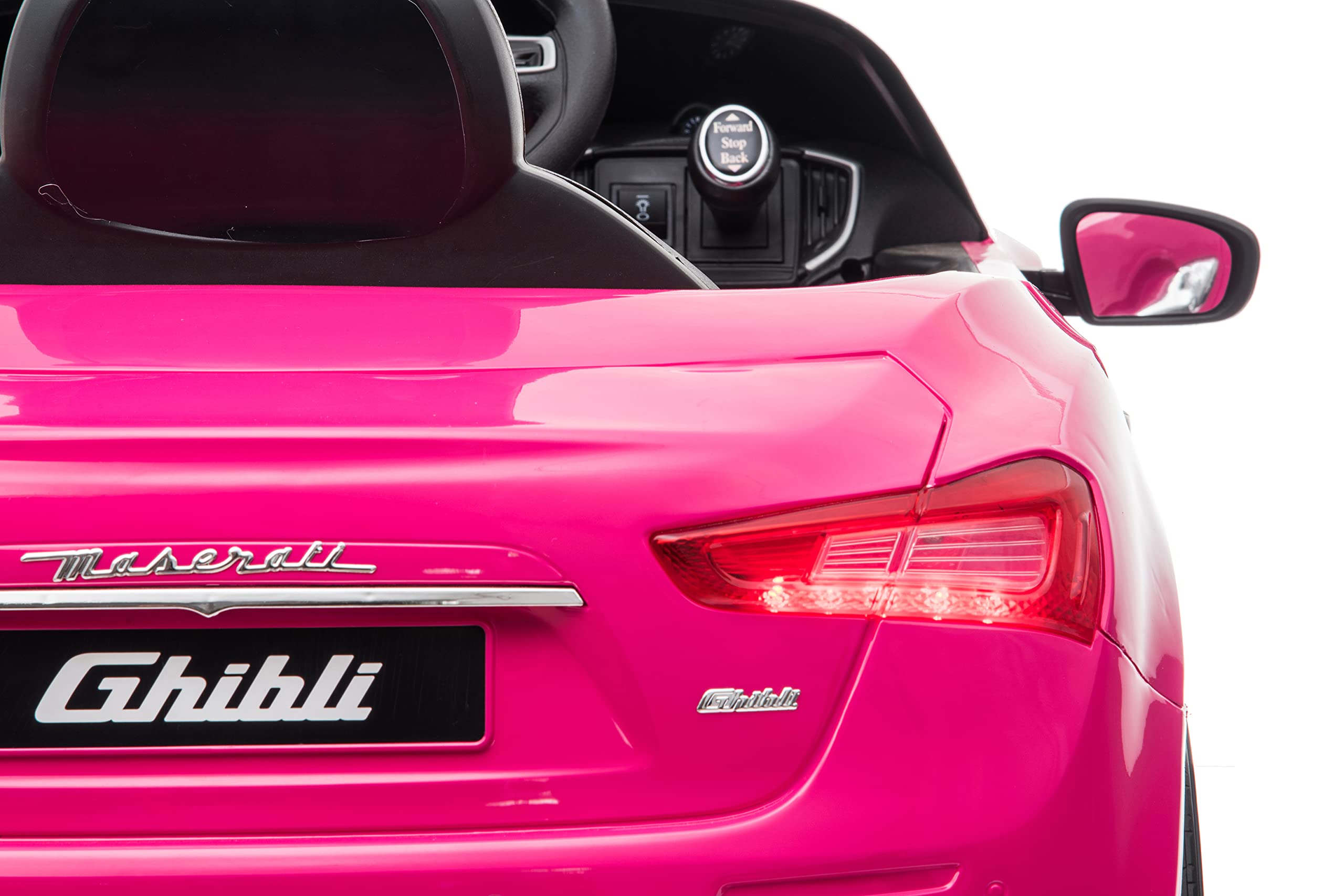 Best Ride On Cars Maserati Ghibli, 12V Battery Powered Ride On Toy, Pink, Large