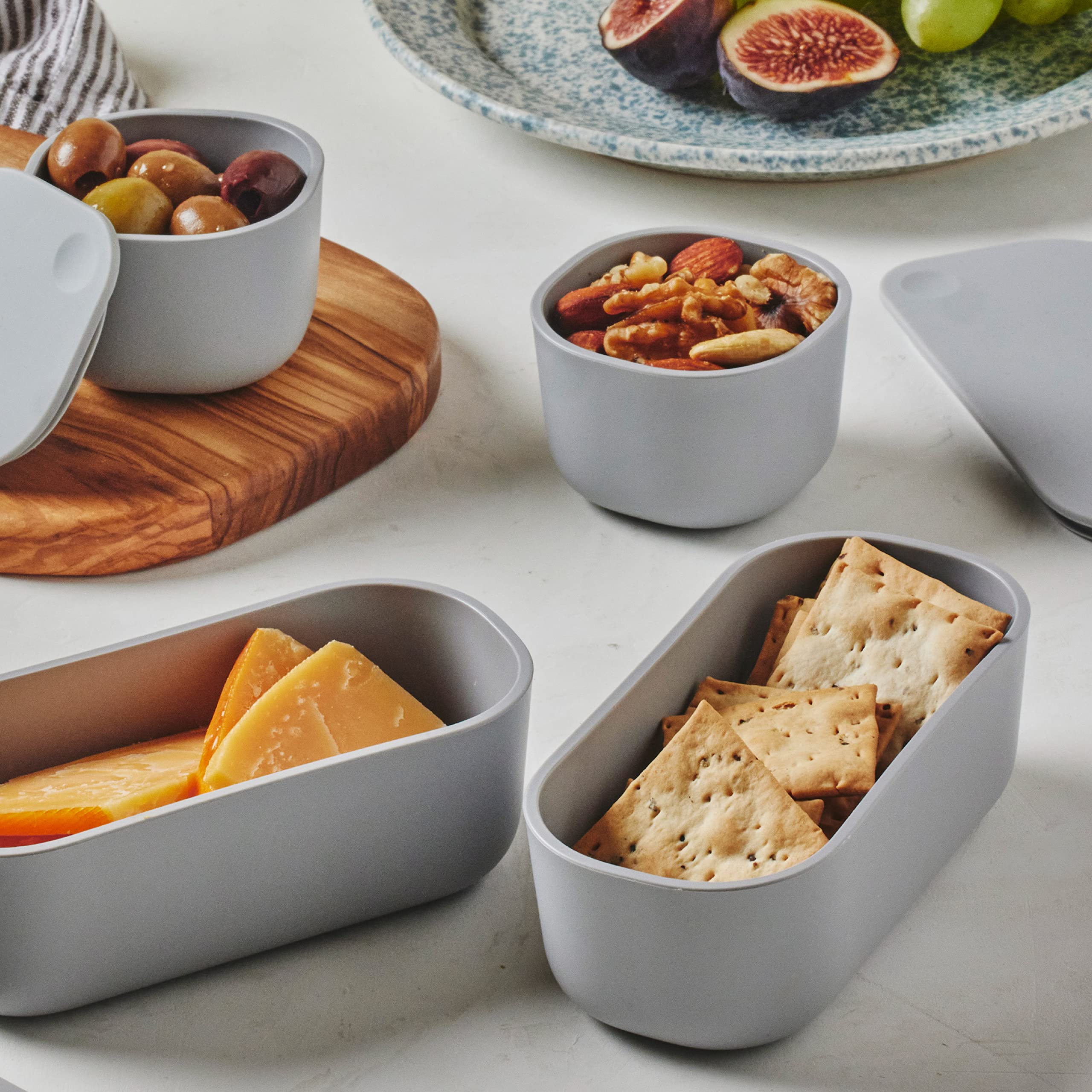 Caraway 2pc Dash Inserts - Dash Ramekins w/Lid - Easy to Store, Non Toxic - Perfect for Sauces, Garnish, & Small Snack or Sides