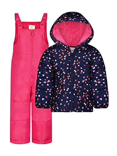 Carter's Toddler Girls Winter Snowsuit Heart Print - 4T